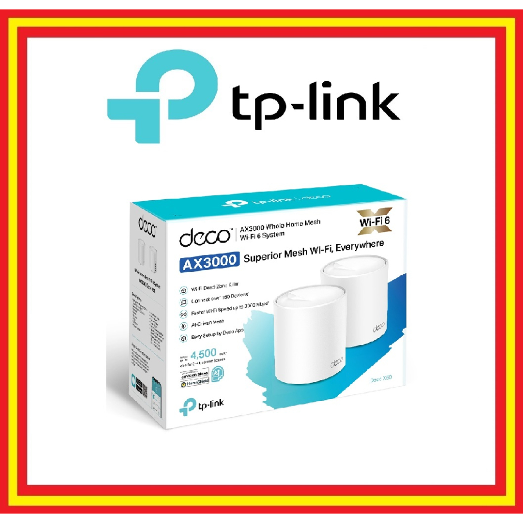 TP-LINK Deco X50 AX3000 2Pack / 3Pack Whole Home Mesh WiFi 6 System ...
