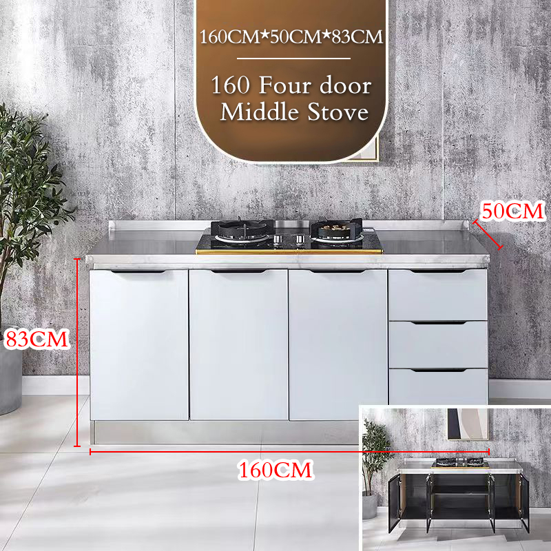 Ready Stock🔥 Stainless Steel Kitchen Storage Cabinet Sets kichen Sink ...