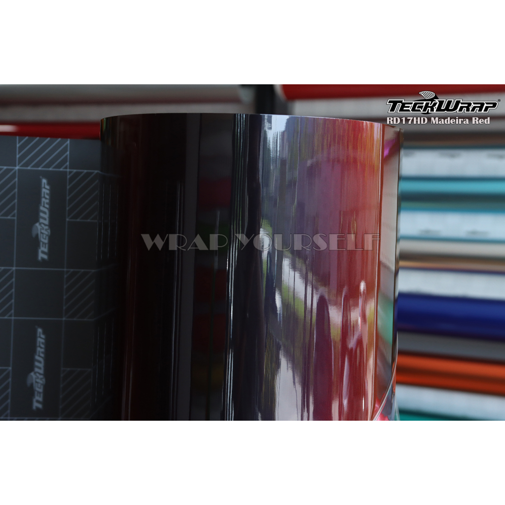 Teckwrap USA Premium High Gloss MADEIRA RED Car Wrap Film RD17HD BIKE ...