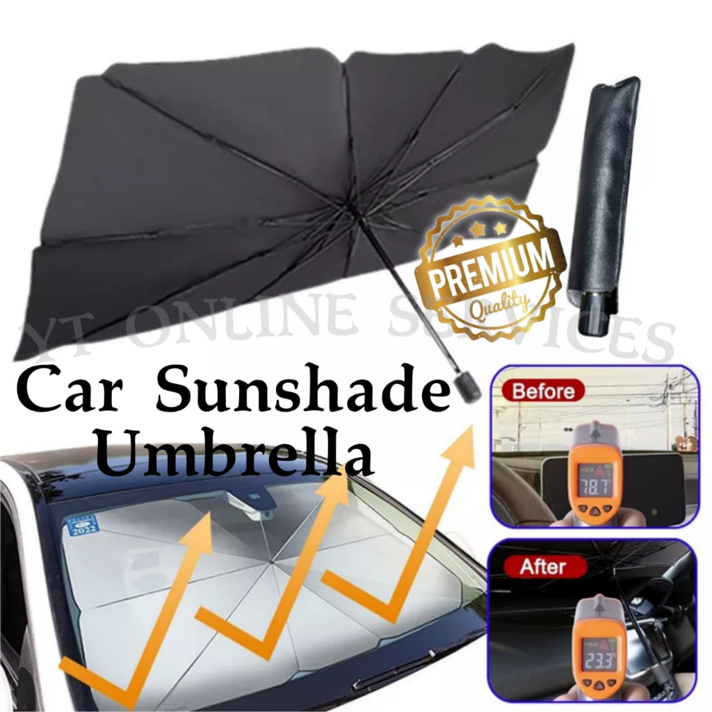 Car Windscreen UV Sunshade Umbrella Windshield Front Window Protection ...