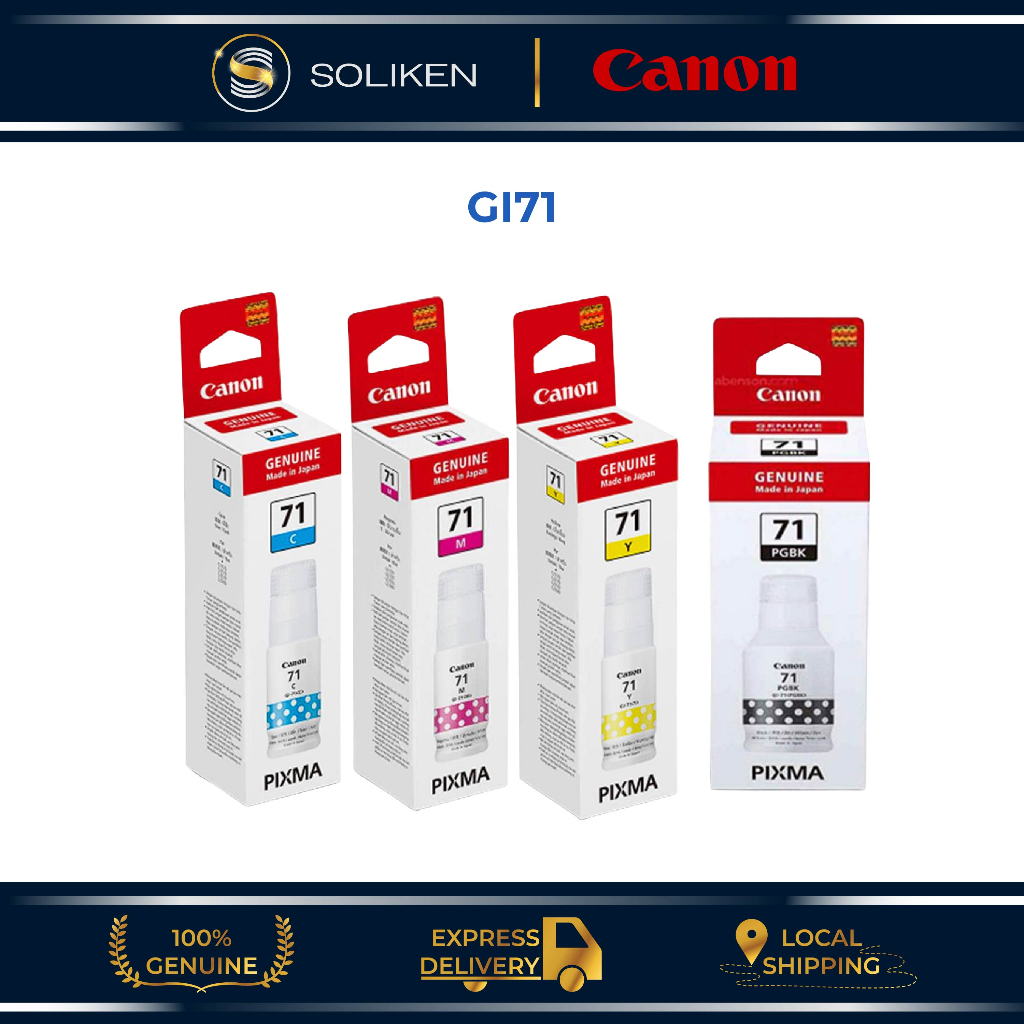 Canon GI-71BK GI 71 Refill Bottle Ink Ink Tank Canon Maintenance ...