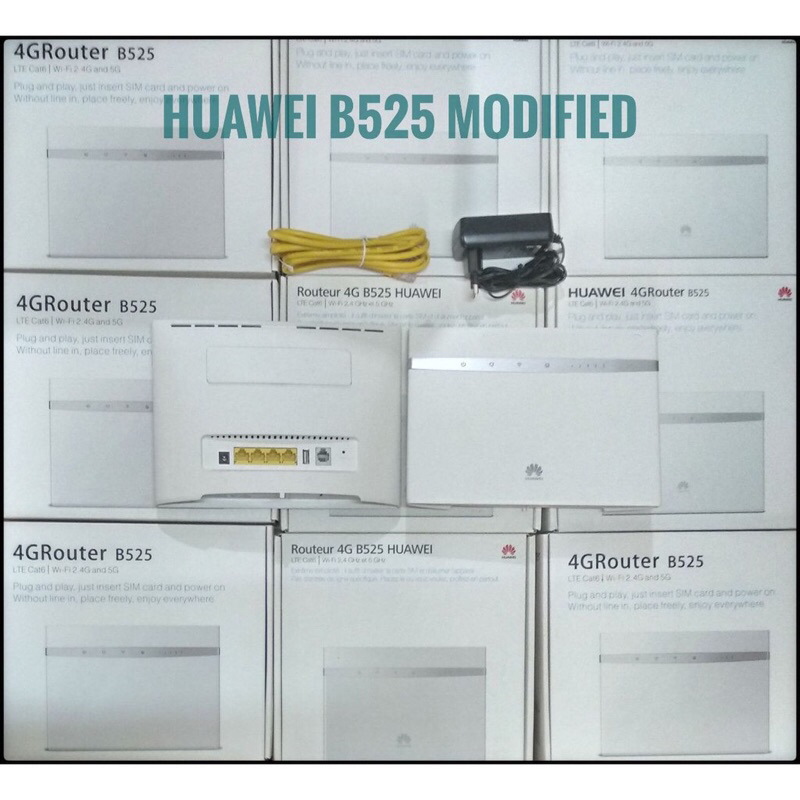 Huawei B525 (FREE MOD + AIO) Vodafone B525s-65a UNLOCKED 4G+ LTE-A ...