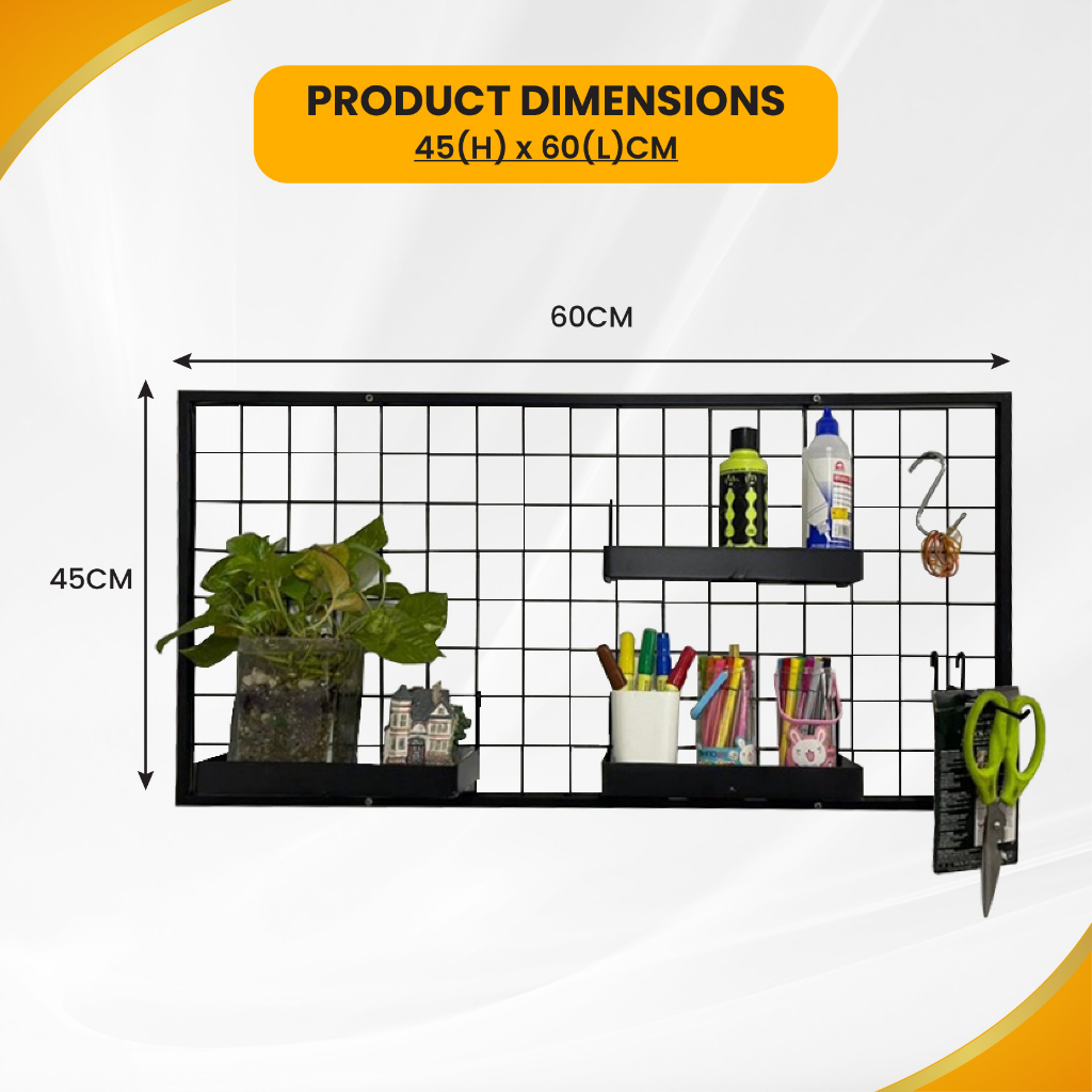 Multi Purpose Wall Netting Frame Wall Display Rack Mesh Organizer ...