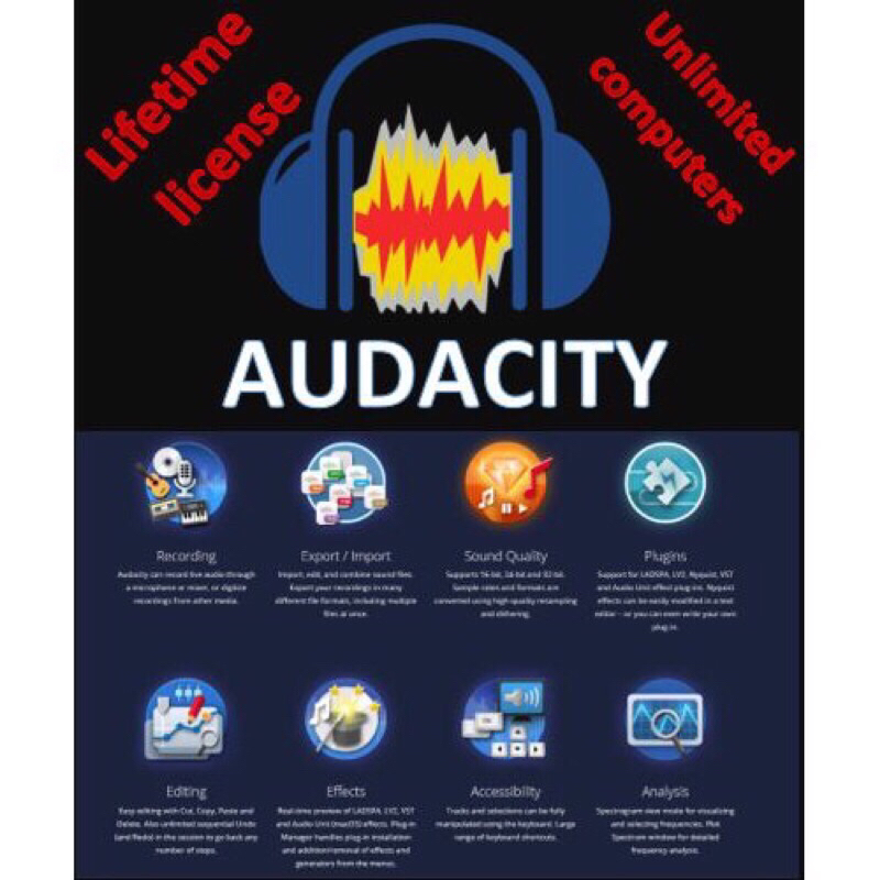 Audacity Professional Audio Editing/Recording Software the latest 2021 ...