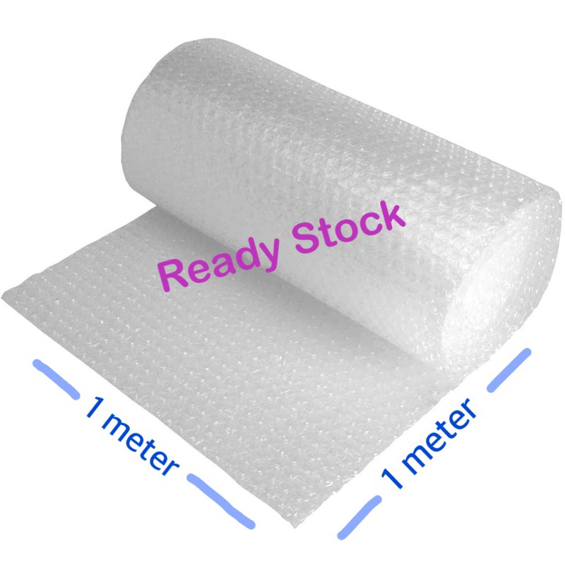 Bubble Wrap 1 meter x 1 meter single layer 泡泡膜 bubble roll | Shopee Malaysia