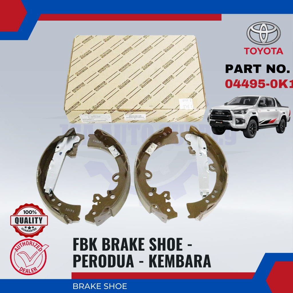 Rear Brake Shoe-Toyota Hilux-Fortuner-04495-0K120-Original | Shopee ...