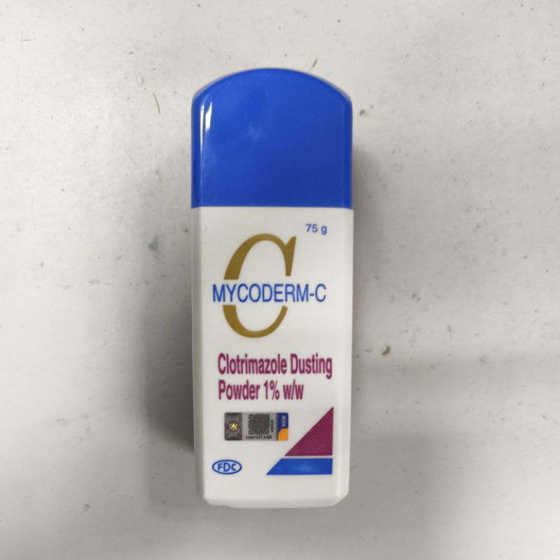 MYCODERM-C CLOTRIMAZOLE DUSTING POWDER 75G E:12/26 Mycoderm C Powder ...