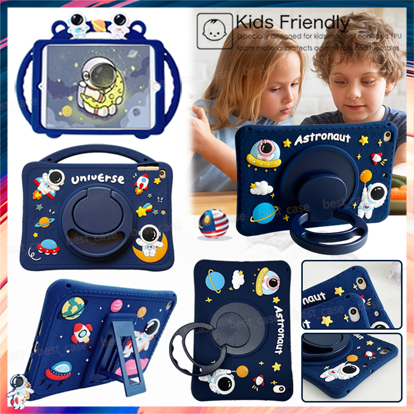Kids Cartoon NASA Astronaut Soft Silicone Tablet Case For iPad mini Air ...