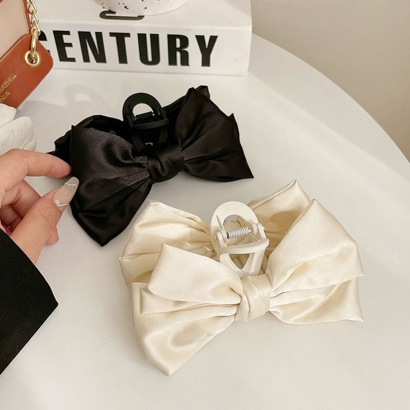 🇲🇾Korean Style Ribbon Hair Clip Claw Hair Clip Sempit Rambut Hair Pins ...