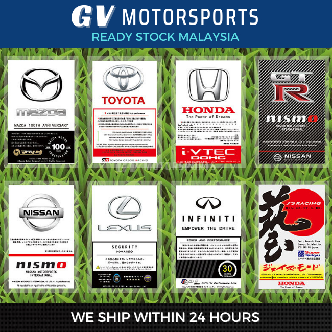 READY STOCK Car Sticker JDM Japanese Windscreen Sticker Toyota Honda ...