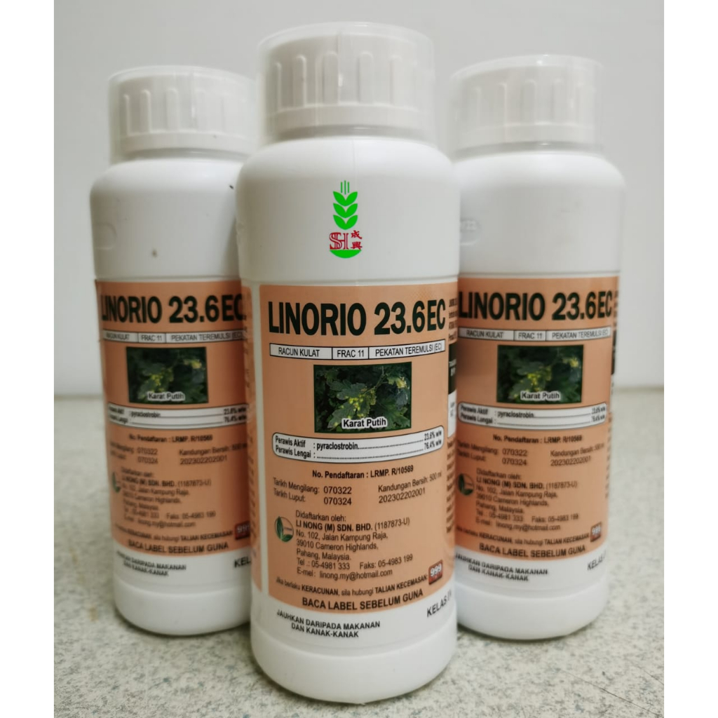 Linorio 23.6EC 500ml / Fungicide 杀菌剂/ Racun Kulat / pyraclostrobin 23.6 ...