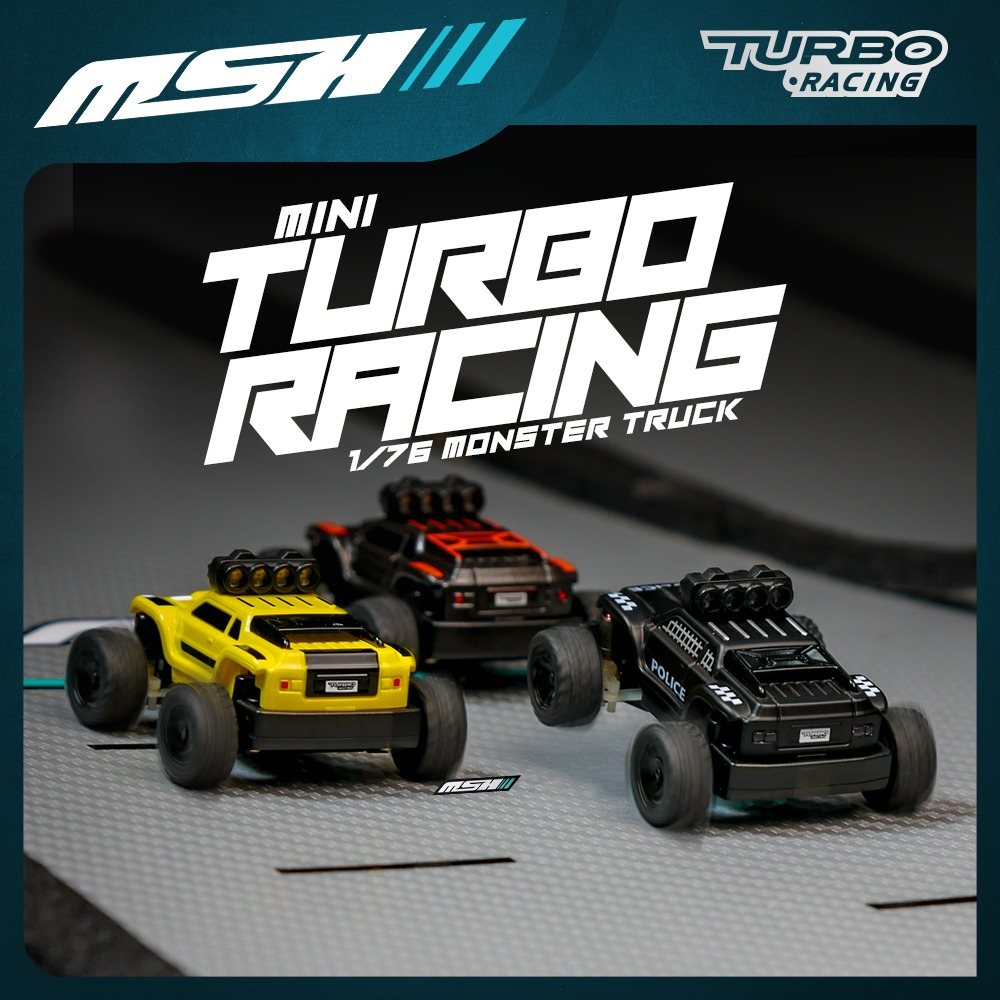 TURBO RACING 1:76 C81 Mini Monster Truck 1/76 Desktop Remote Control ...