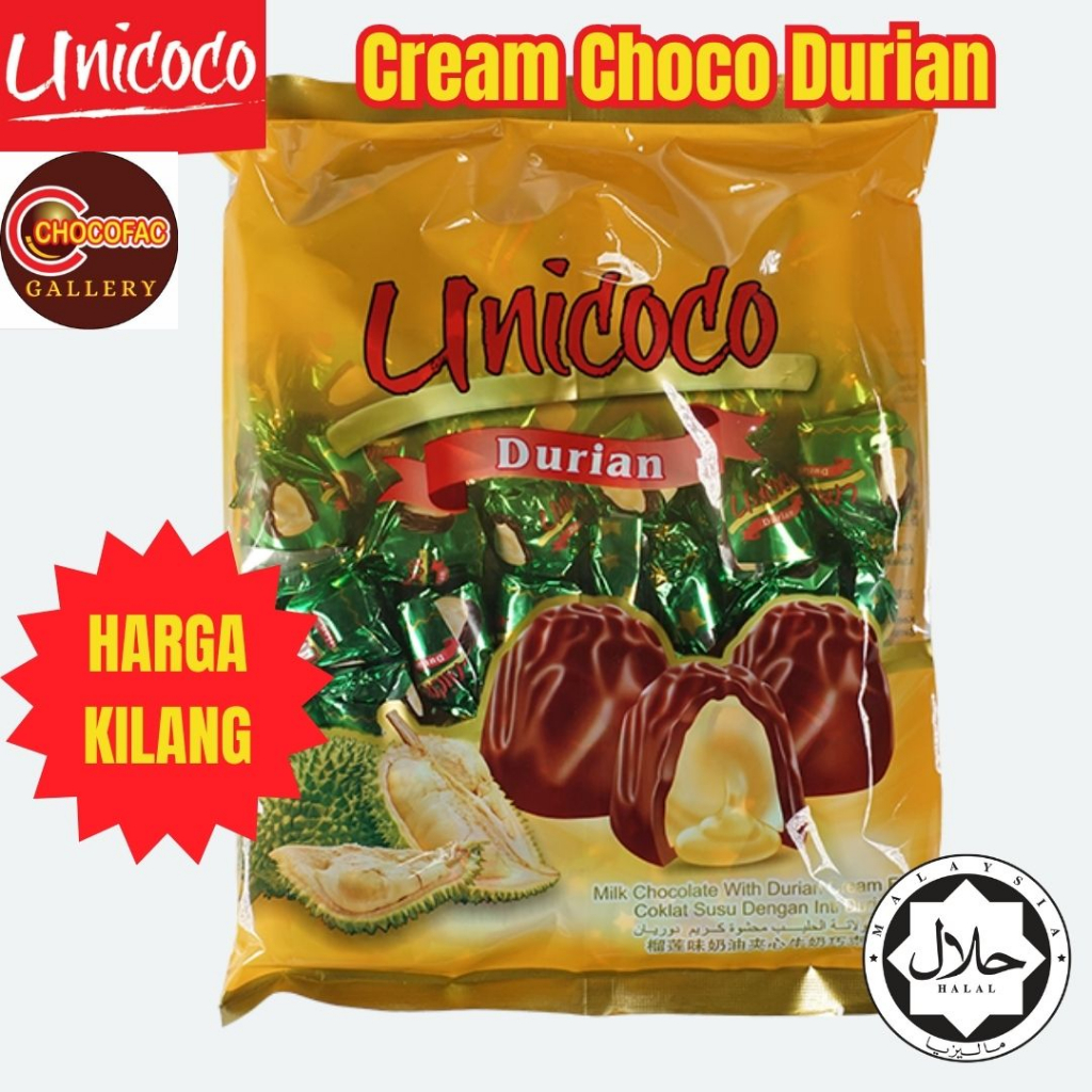 Unicoco Cream Chocolate Durian 400g | Shopee Malaysia