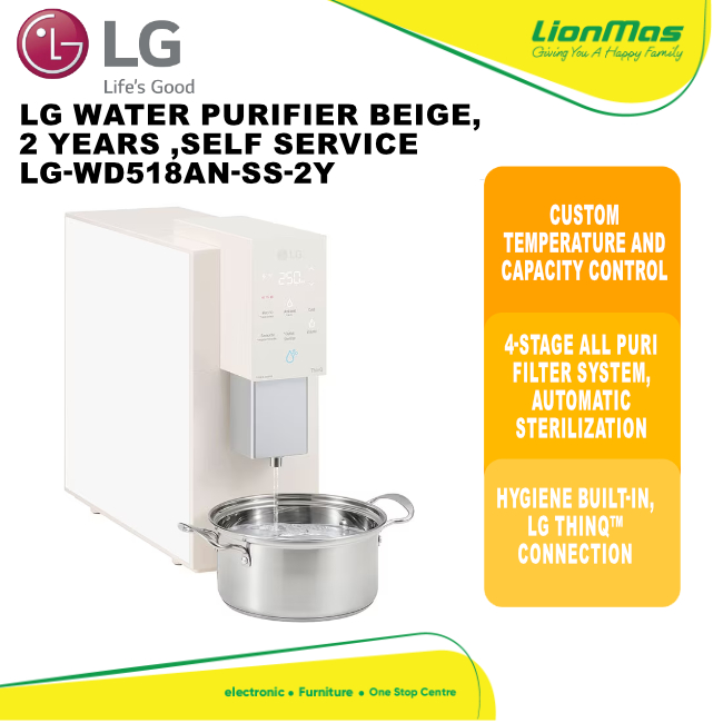 LG Water Purifier Beige Self Service LG-WD518AN-SS-2Y | Shopee Malaysia