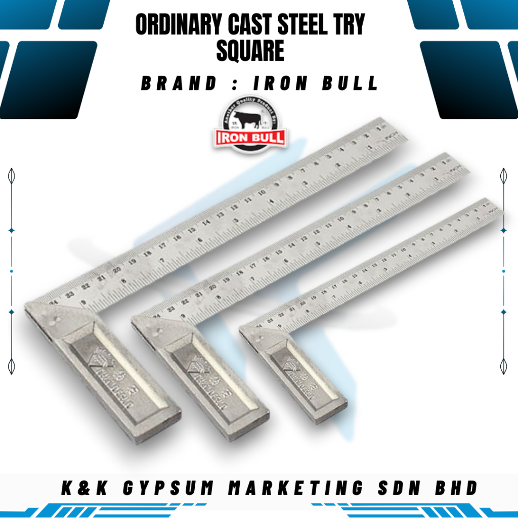 Cast Steel Try Square Ruler L Ruler Sesiku L Pembaris L | Shopee Malaysia