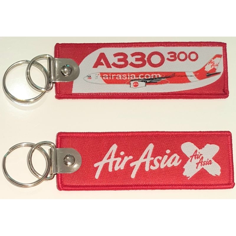 Keychain AIRASIA X Airbus A330 Woven Fabric Air Asia X | Shopee Malaysia