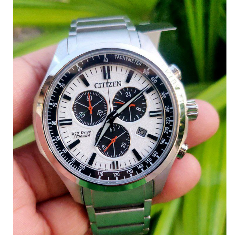 CITIZEN AT2530-85A ECO-DRIVE SUPER TITANIUM TM CHRONOGRAPH MEN WATCH ...