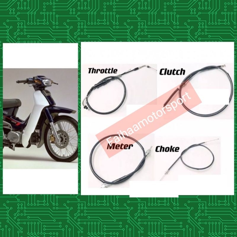 Yamaha 110 ss ss110 Kabel Wayar Meter Clutch Choke Throttle Brek ...