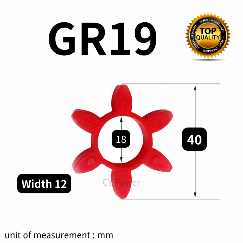 GR(CJ) Lovejoy Element (Rotex) GR14 GR19 GR24 GR28 GR38 GR42 GR48 GR55 ...
