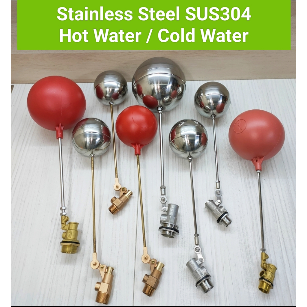 Water tank float valve ( Real SUS304 stainless steel ball ) copper ...