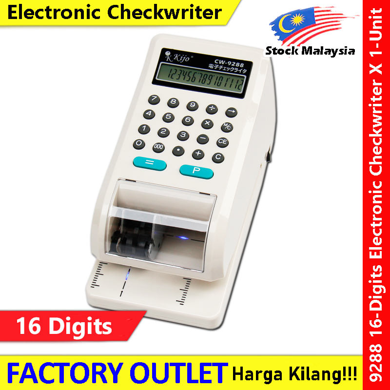 KIJO CW-9288 16-Digit Electronic Checkwriter #Kijo #CW-9288 #Electronic ...