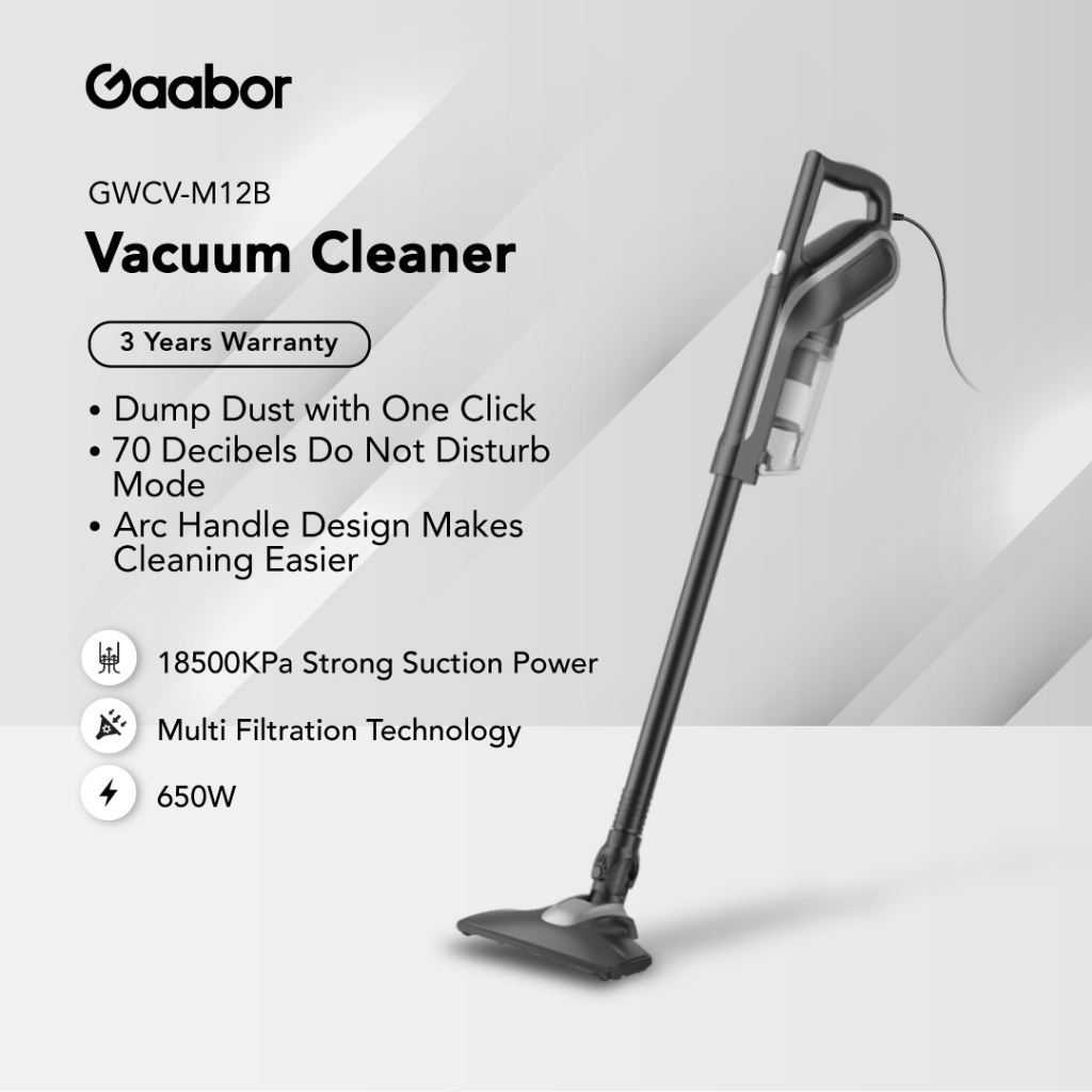 Gaabor 16000PA Vacuum Cleaner Corded Tornado System Multi-Filtration ...