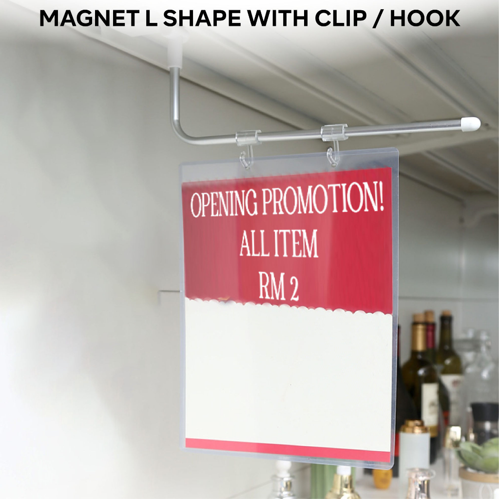 Magnetic Promotion Display Clip And Hook Classification Signboard Shelf ...