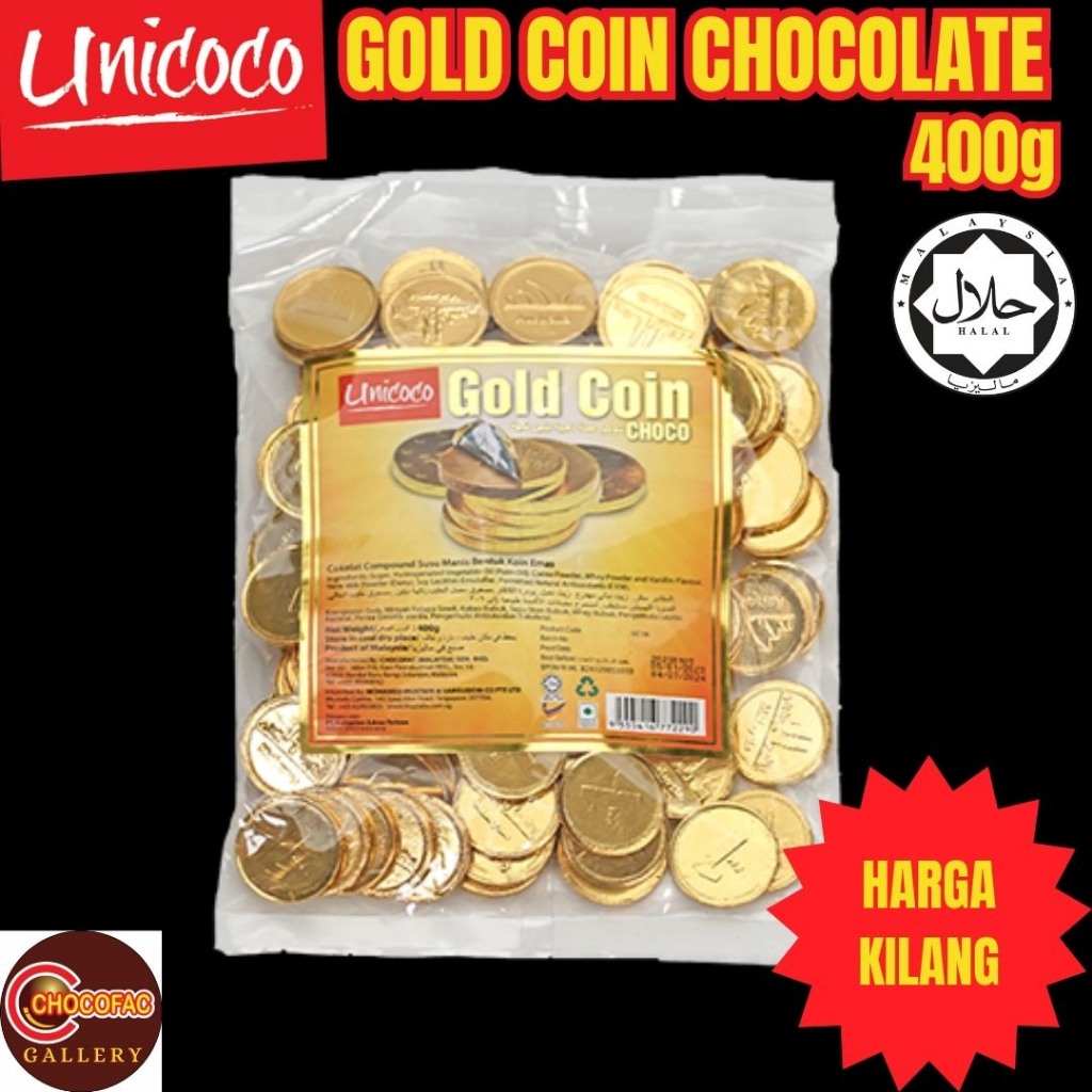 Unicoco Gold Coin Chocolate 400g | Shopee Malaysia