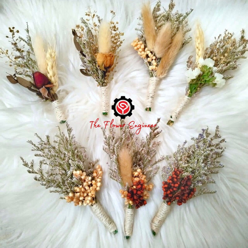 Wedding Flower Corsage | Boutonniere | Bunga pin baju | Wedding corsage ...