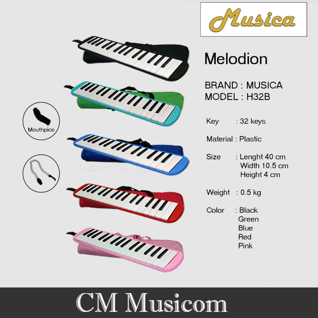 Melodian /Melodion / Pianica 32 Keys with Bag (Musica) H-32B | Shopee ...