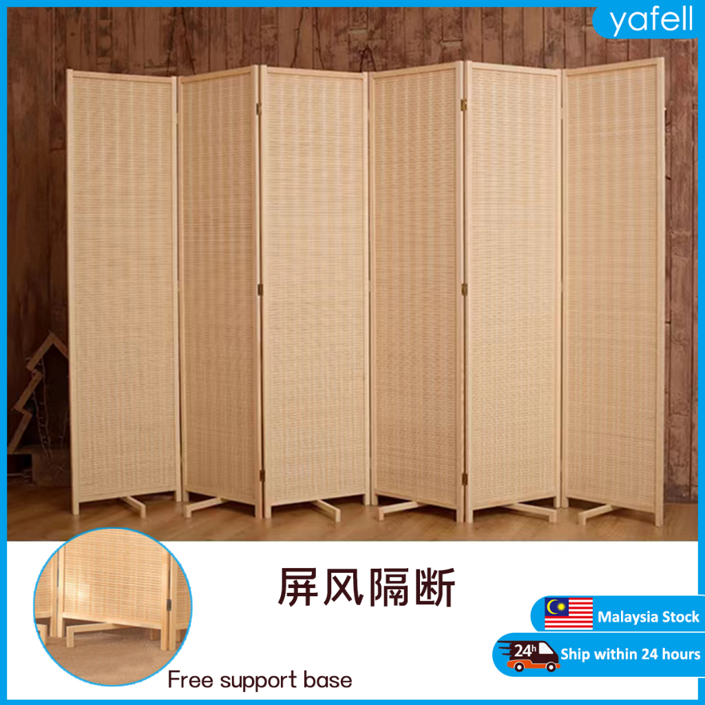 【Local Seller】屏风 隔断客厅wooden bamboo folding screens room divider ...