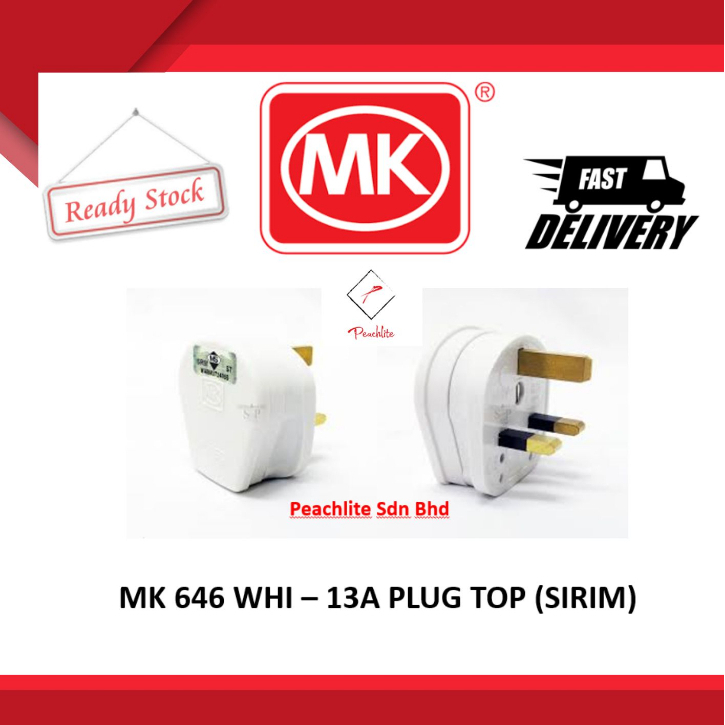 MK 13A Plug Top (SIRIM) MK646 /654 WHI | Shopee Malaysia