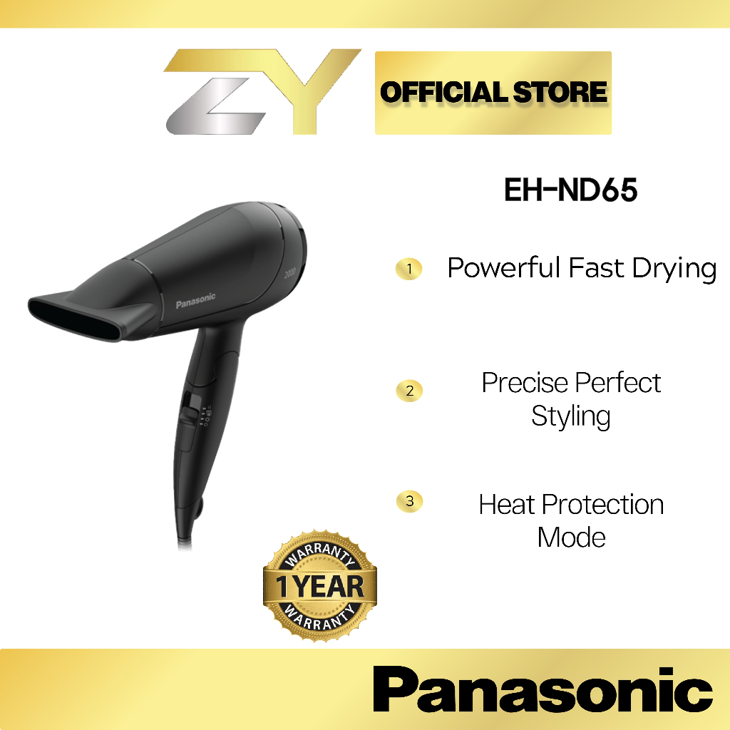 Panasonic 2000W Hair Dryer Pengering Rambut EH-ND65-K655 | Shopee Malaysia
