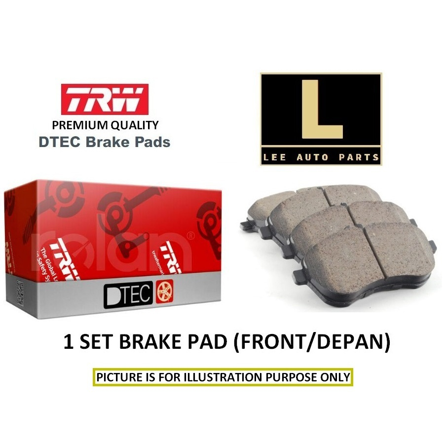 BRAKE PAD TRW DTEC (CERAMIC SERIES) MYVI BEZZA ALZA ATIVA AXIA VIVA ...