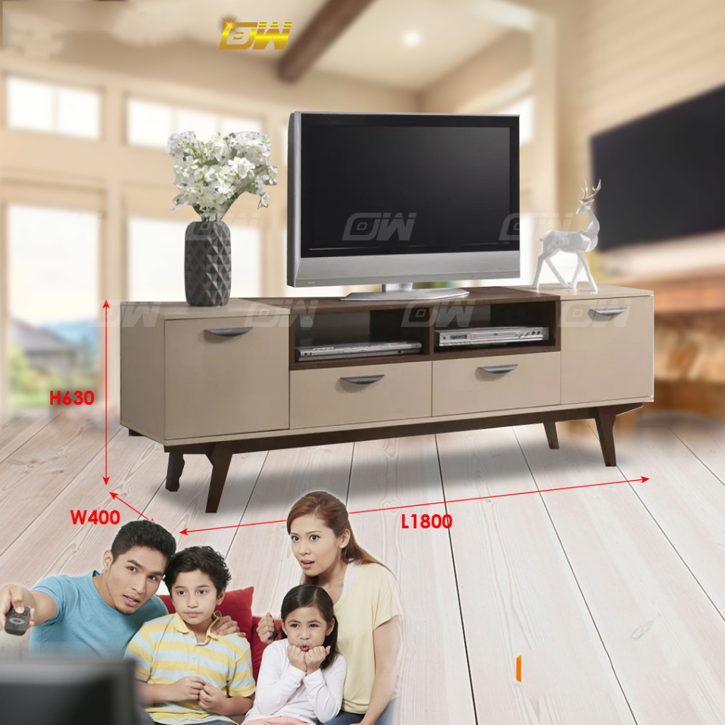 TV Cabinet Wood / Hall Cabinet / Lounge Cabinet / Display Cabinet / LCD ...