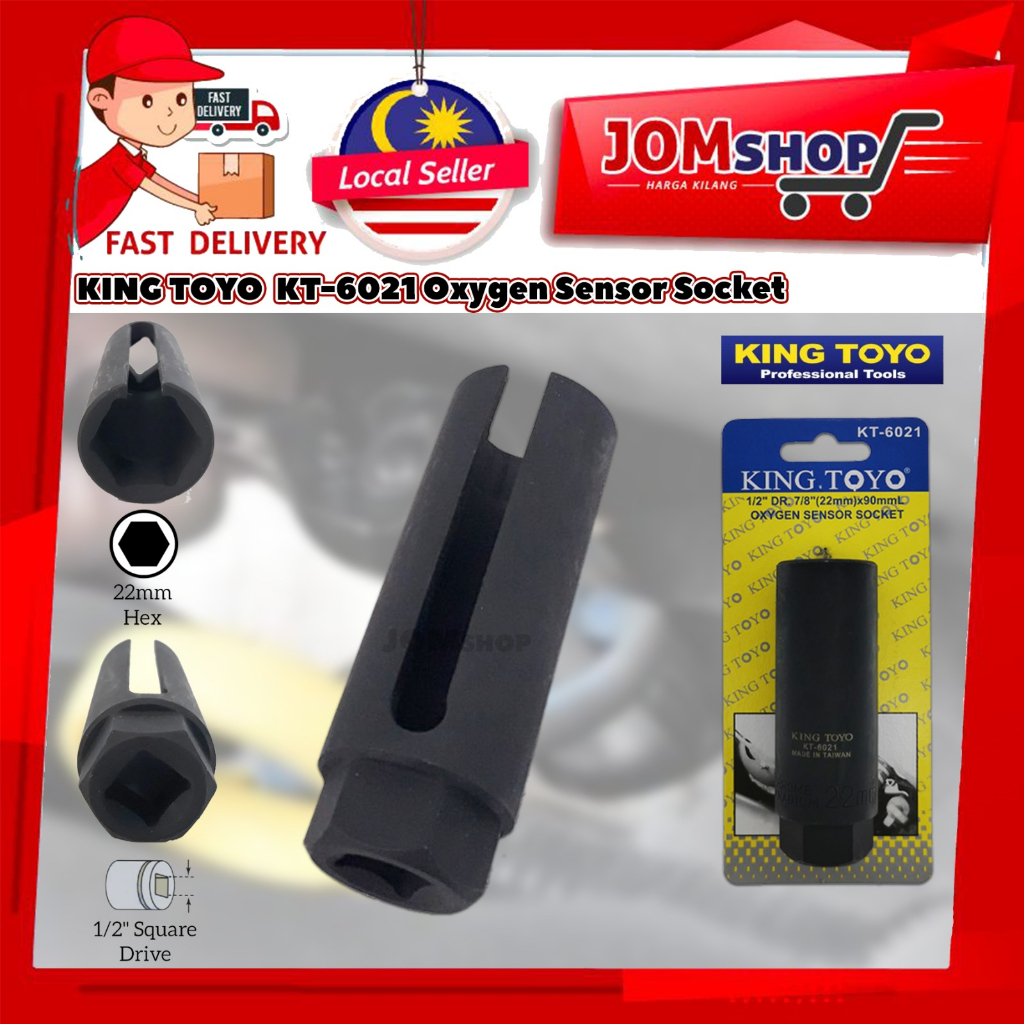 King Toyo Oxygen Sensor Socket 1/2" Dr - 22mm - KT-6021 (Vacuum Switch ...