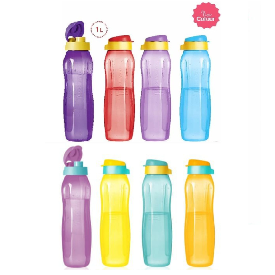 Tupperware Eco Bottle Flip Top Slim 1L (1) | Shopee Malaysia
