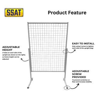 SSAT Netting Frame Display Rack / Rak Jaring Besi /Multifunctional Iron ...
