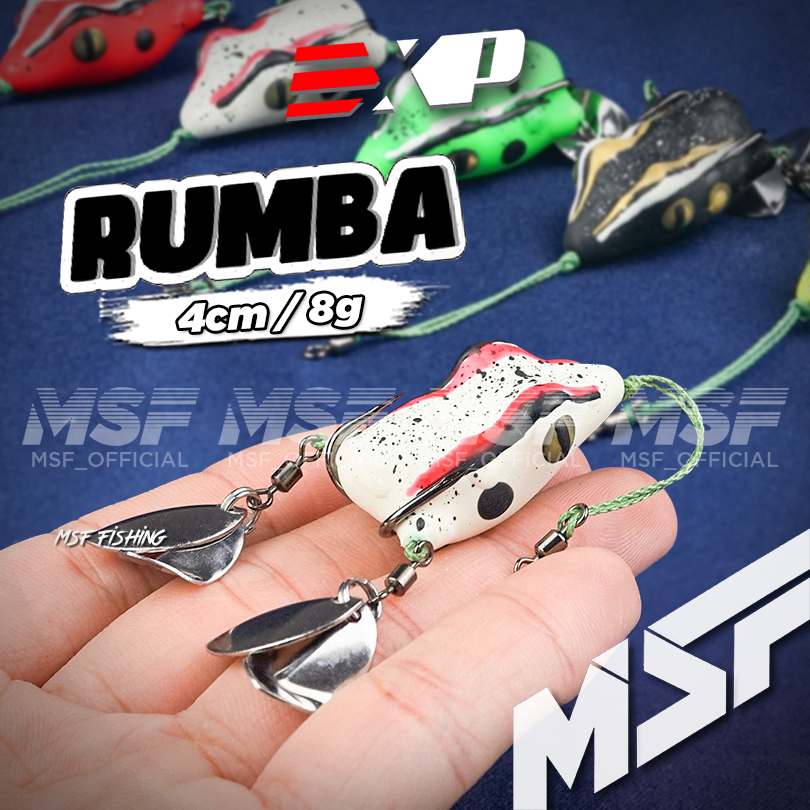 [MSF] EXP Rumba Frog Thailand | 4cm / 8g | Katak Getah Casting 4 Blade Topa ET Frog Umpan Tiruan ...