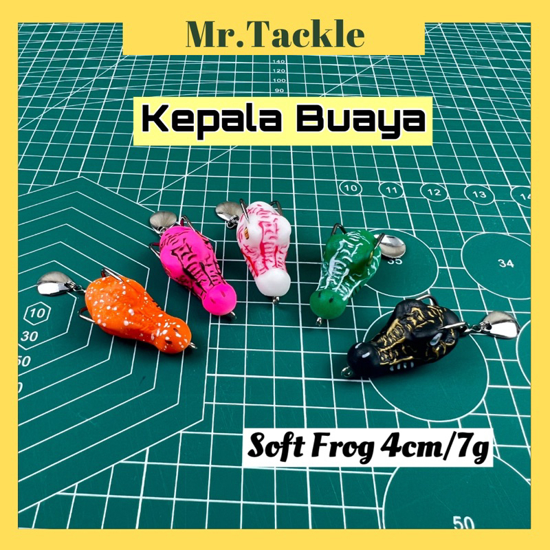 【KK021】 Kepala Buaya Soft Frog Umpan Katak Soft Frog Murah Ikan Haruan ...