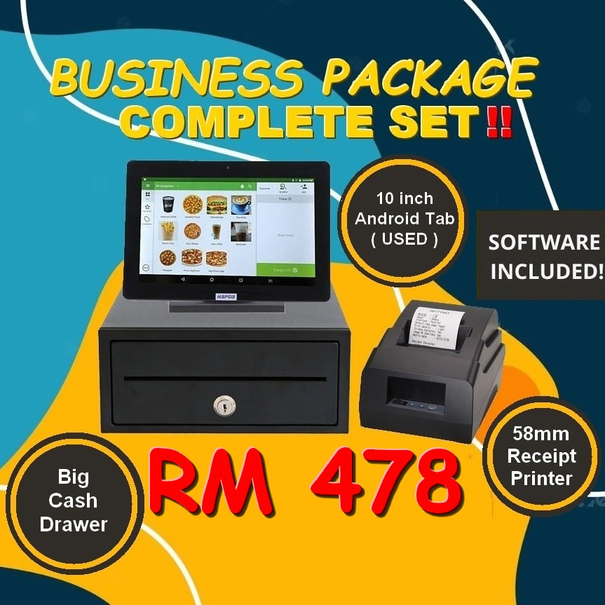 Cashier POS System Loyverse Pos Mesin Cashier Mesin Kaunter Mesin Kira ...