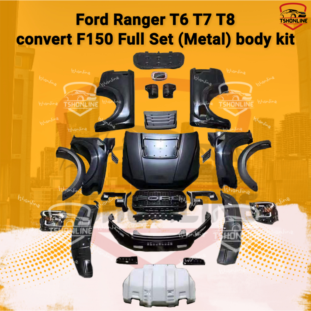 Ford Ranger T6 T7 T8 convert to F150 Bodykit 2016 design Full Set ...