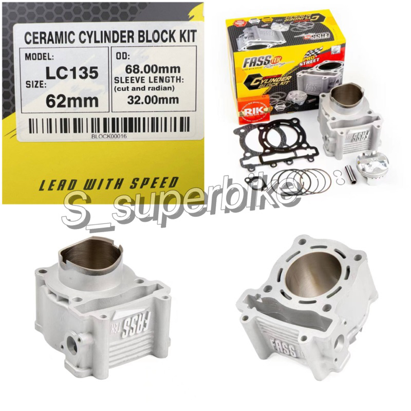 RACING BLOCK PROX SUPER PRO 57MM/60MM/62MM/63MM/65MM/66MM/68MM/70MM ...