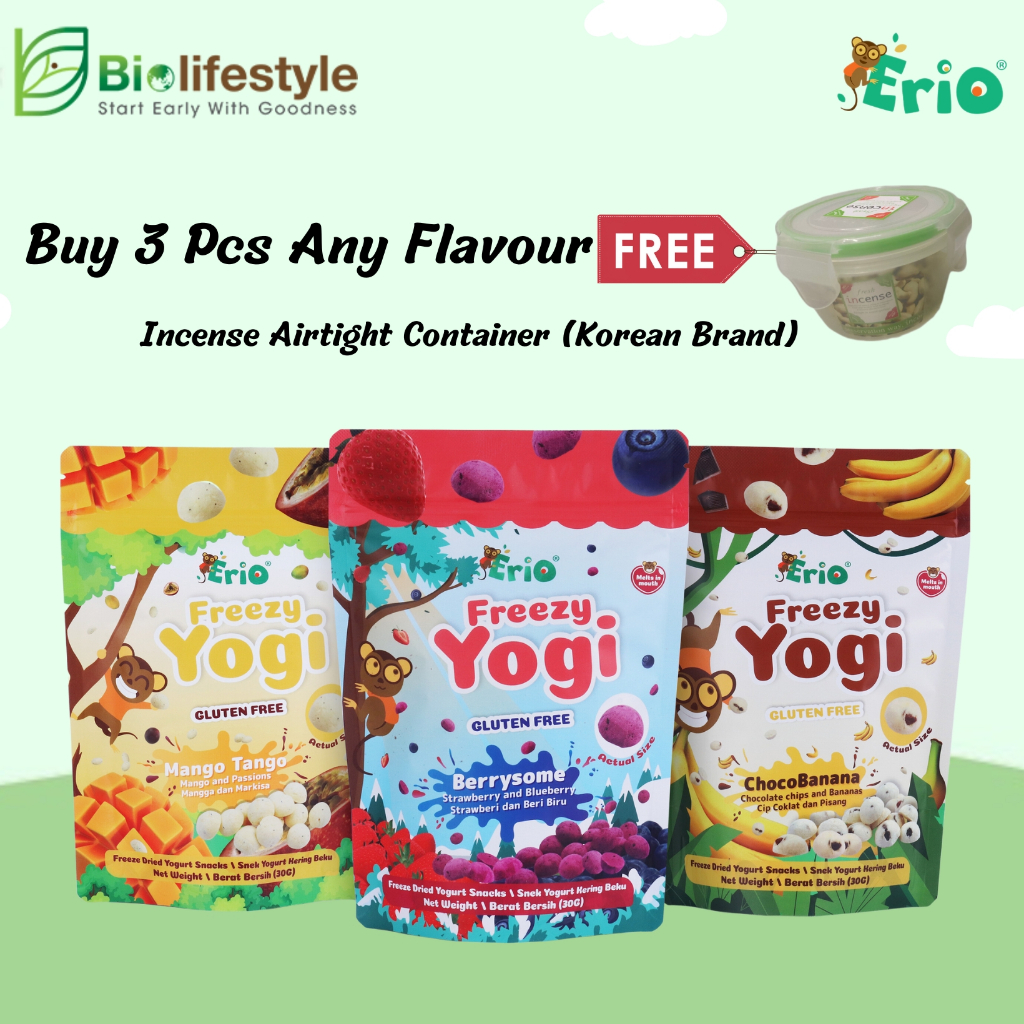 Erio Freezy Yogi Freeze Dried Yogurt Snacks (30g) | Shopee Malaysia