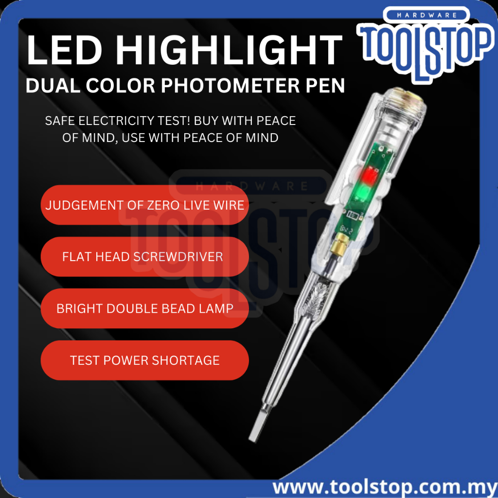 🇲🇾 VOLTAGE TESTER PEN INTELLIGENT NON-CONTACT INDUCTION TEST PEN ...