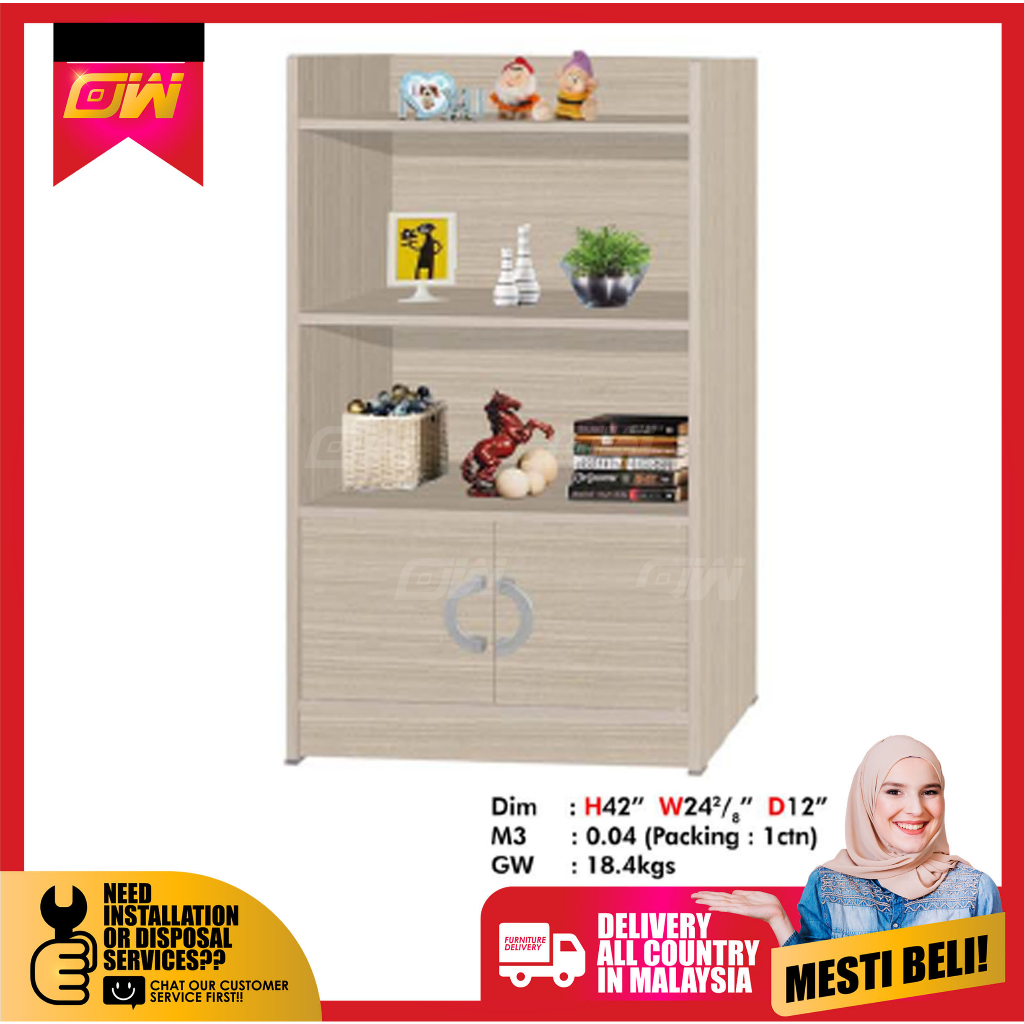 Book Case / Book Shelf / Book Cabinet / Book Rack Multi-Purpose Display ...