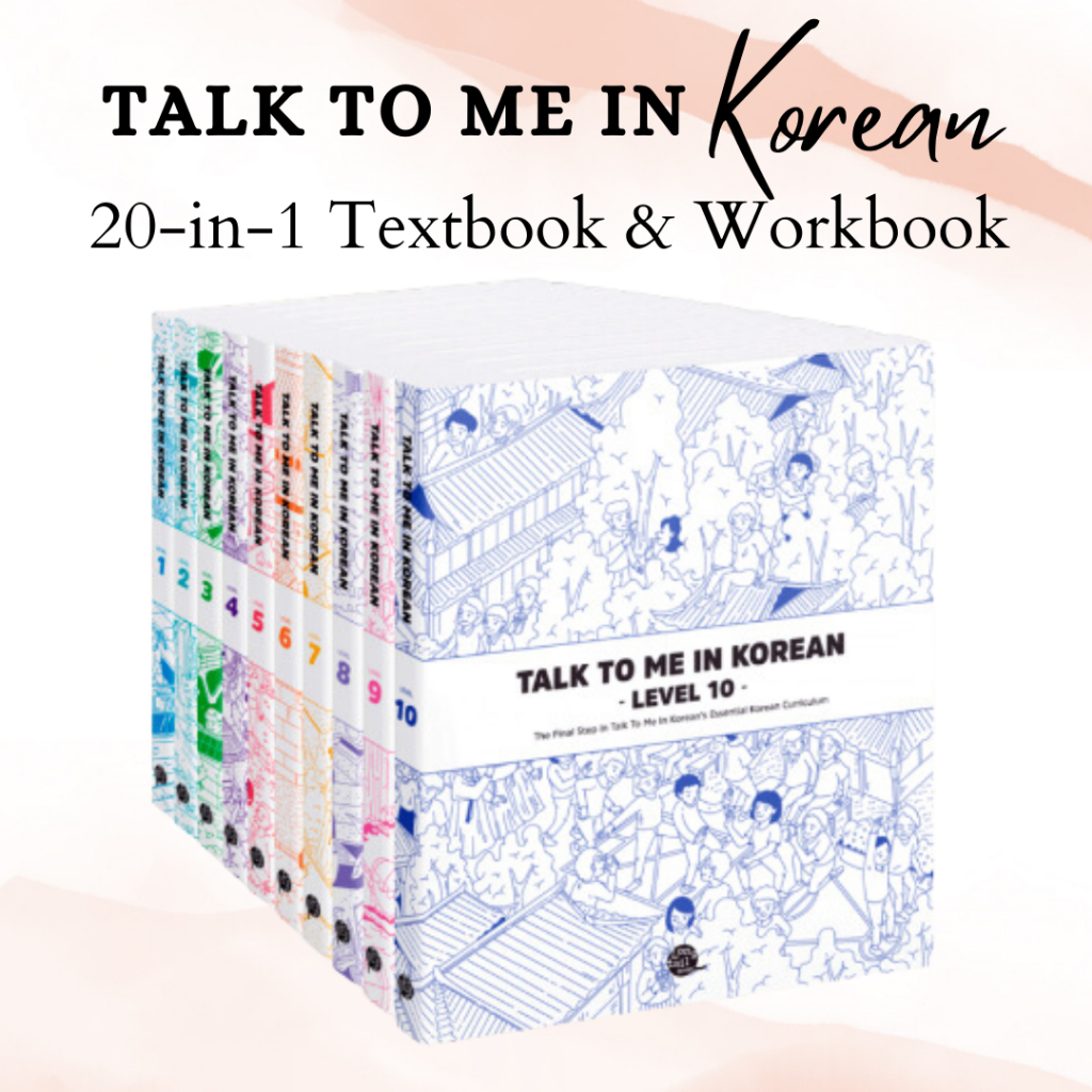 20-in-1 Talk Korean Textbook & Workbook/Buku Belajar Bahasa Korea in ...