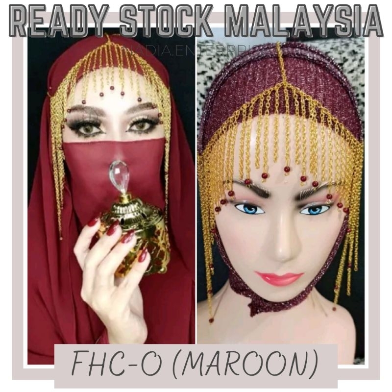 🇲🇾 ARABIC ACCESSORIES DINNER Luxury Wedding hanfu hiasan kepala Crystal ...