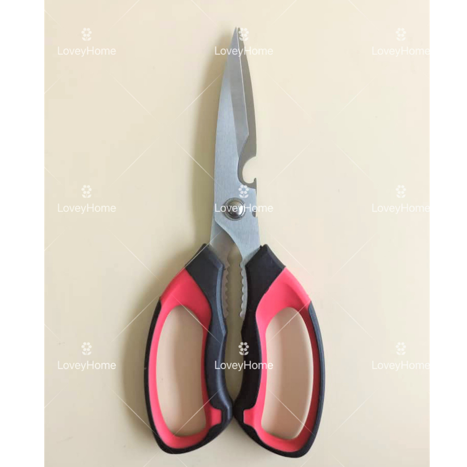 Durable Stainless Steel Kitchen Scissors Strong Scissors Gunting Heavy ...
