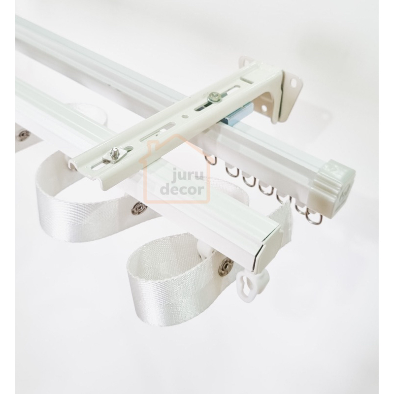 Jurudecor Double Curtain Track | S Track with Silent Track | Suitable ...